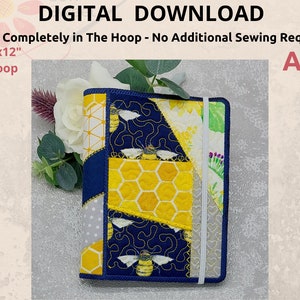 Notebook Cover A6 ITH Machine Embroidery Notebook Cover | Etsy