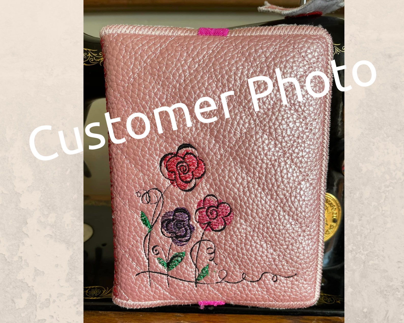 ITH A6 and A5 Set Notebook Cover Machine Embroidery File 8x12 ...