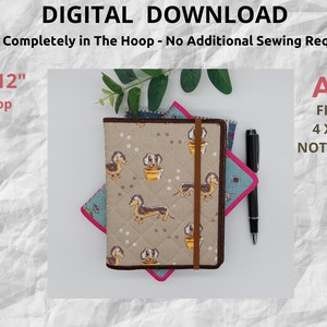 ITH Notebook Cover A6 Machine Embroidery Notebook Cover - Etsy