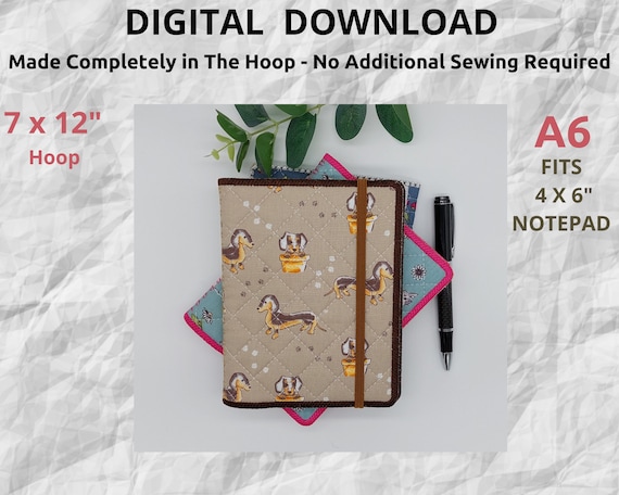 ITH Notebook Cover A6 Machine Embroidery Notebook Cover | Etsy Australia