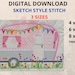 Motorhome RV Machine Sketch Embroidery Design Set, Embroidery Machine ...