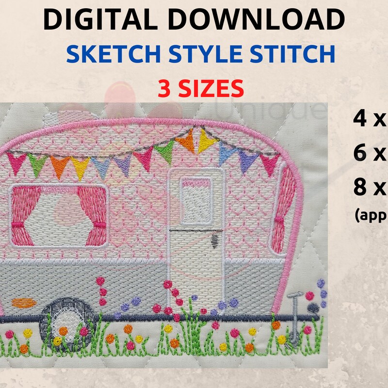 Camping Embroidery - Etsy