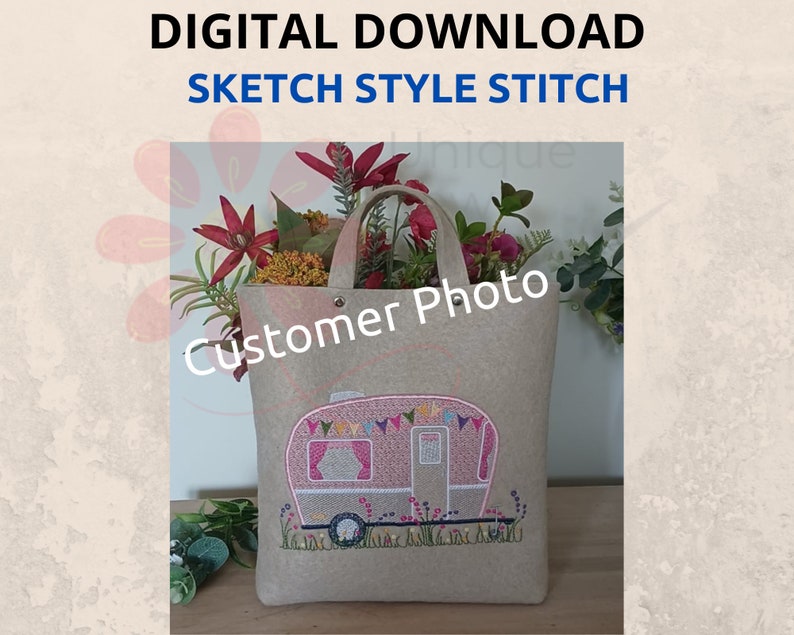 Sketch Caravan Machine Embroidery Design Set, Embroidery Machine ...
