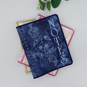 Notebook Cover A6 ITH, Machine Embroidery, Notebook Cover, Embroidery ...