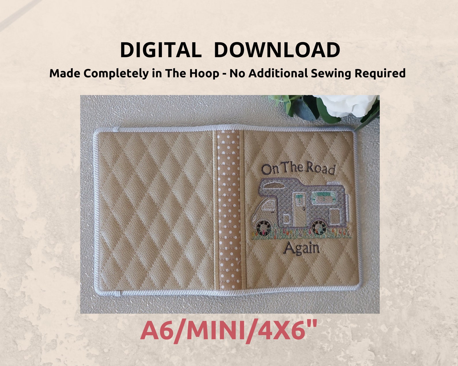 ITH A6 Mini 4x6 Notebook Cover Machine Embroidery Motorhome - Etsy