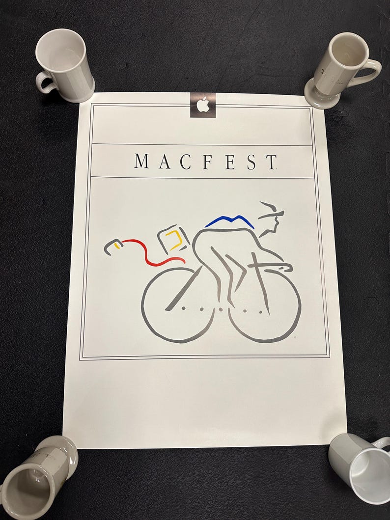 Vintage Apple Computer MACFEST Poster Extremely Rare - Etsy