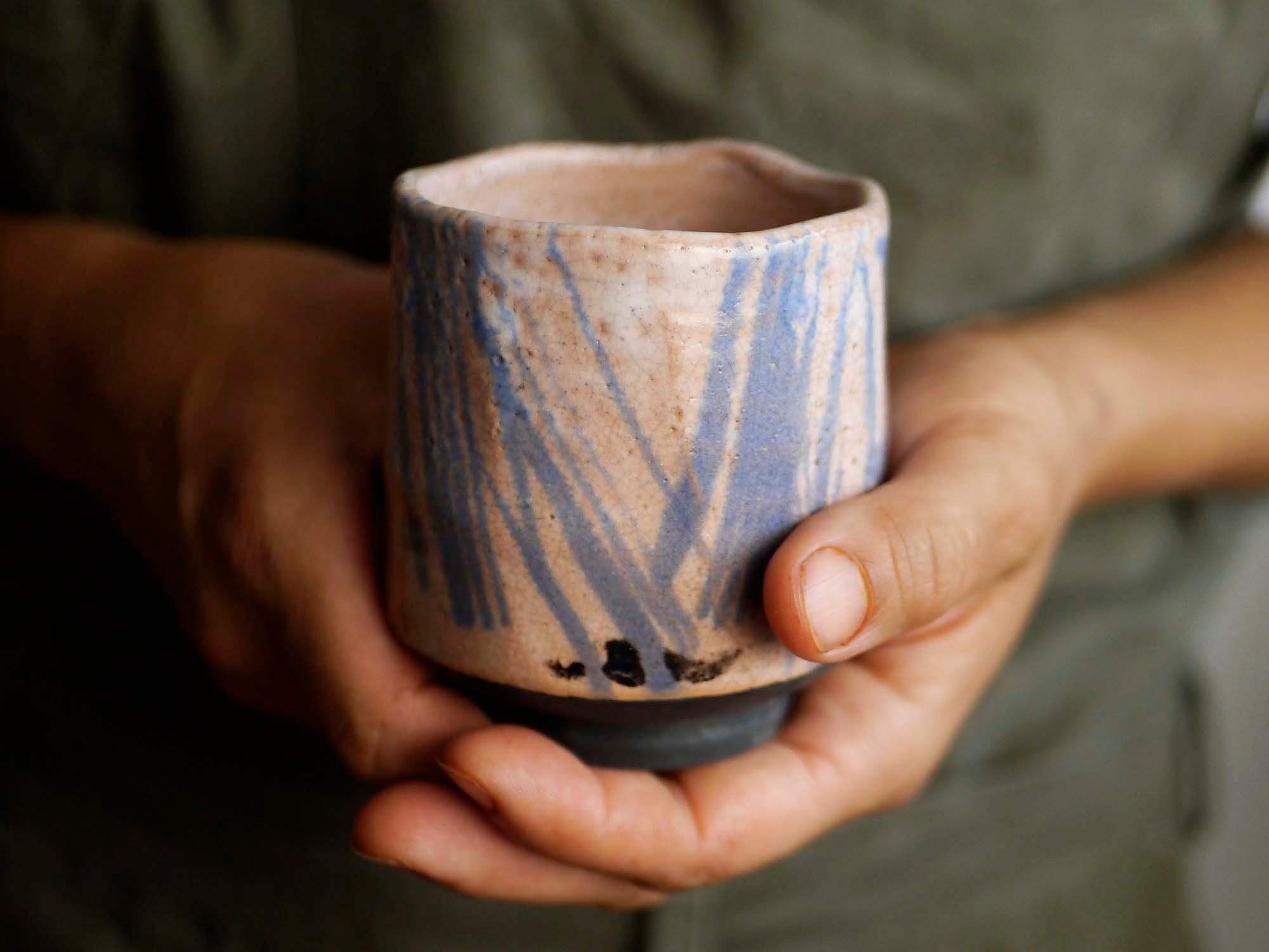 Yunomi Cups. Set of Two Raku Ceramic Teacups of Japanese - Etsy