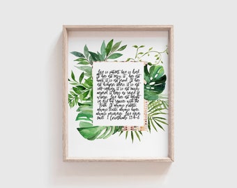 1 corinthians 13 4 7 | Etsy