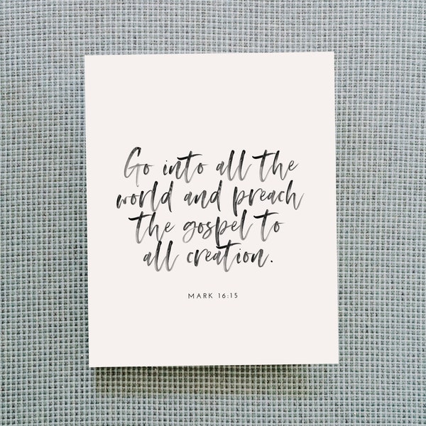 Go Into All the World Map - Etsy