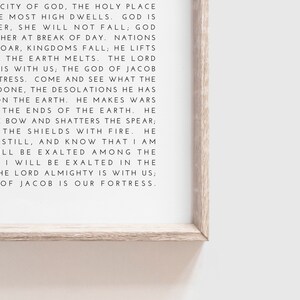 Psalm 46 | Psalm 46 Wall Art | Instant Download | Digital Print | 4 X 6 ...