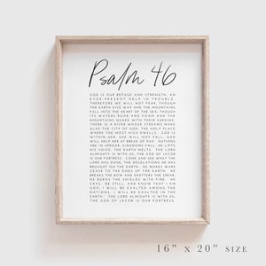 Psalm 46 | Psalm 46 Wall Art | Instant Download | Digital Print | 4 X 6 ...