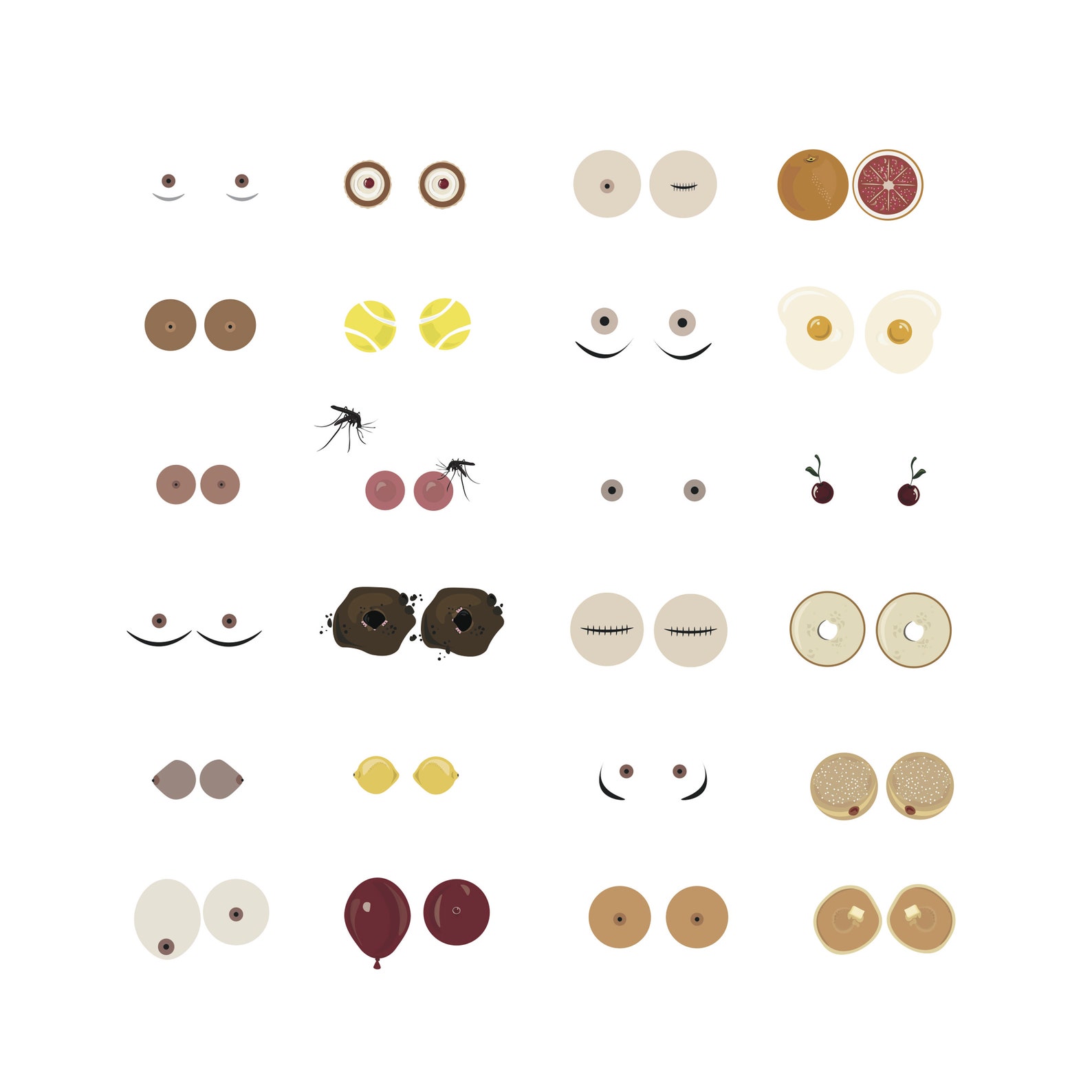 The Boob Chart Print. - Etsy