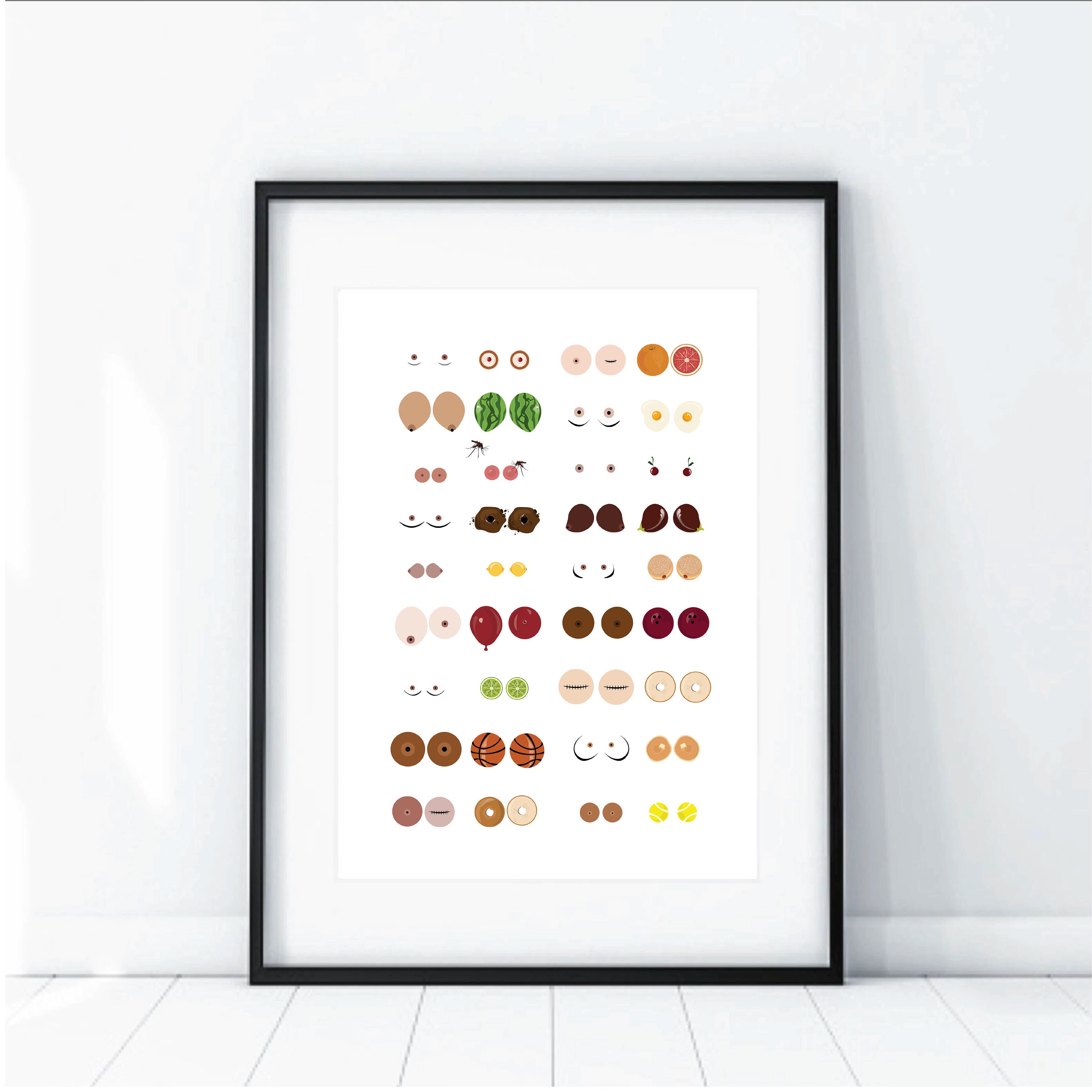 The Limited Edition Boob Chart. - Etsy