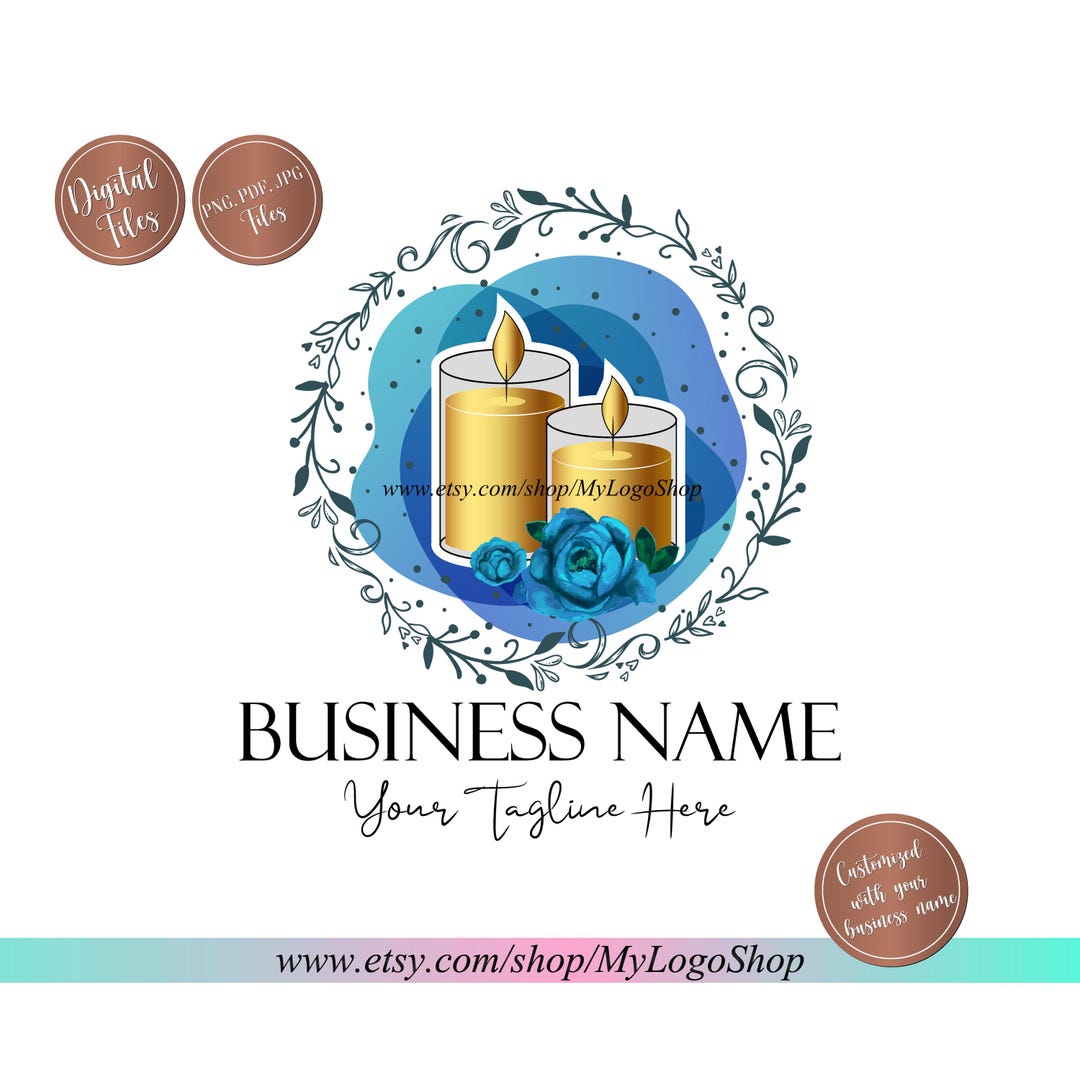 Candle Logo Design, Scents Candle Logo, Wax Scented Business Logo ...