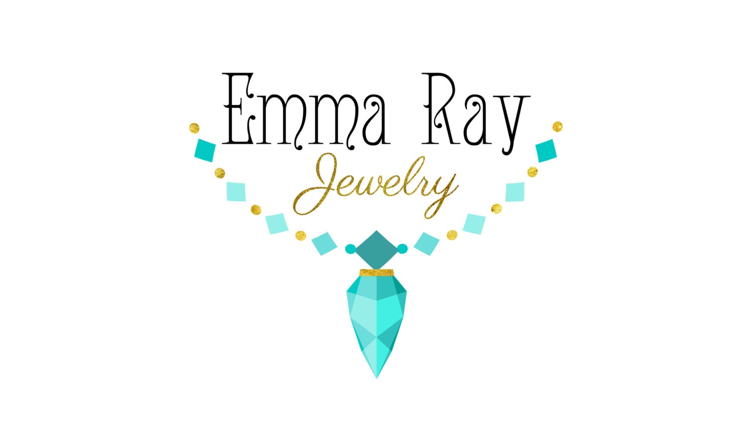 Necklace Logo, Jewelry Logo, Handmade Jewelry Logo, Gold Necklace ...