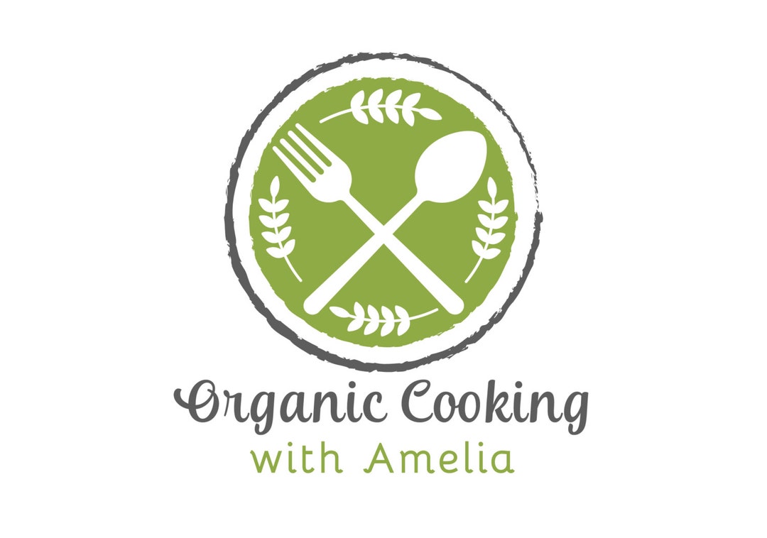 Restaurant Logo, Cooking Logo, Organic Food Watermark Logo, Fork Spoon ...