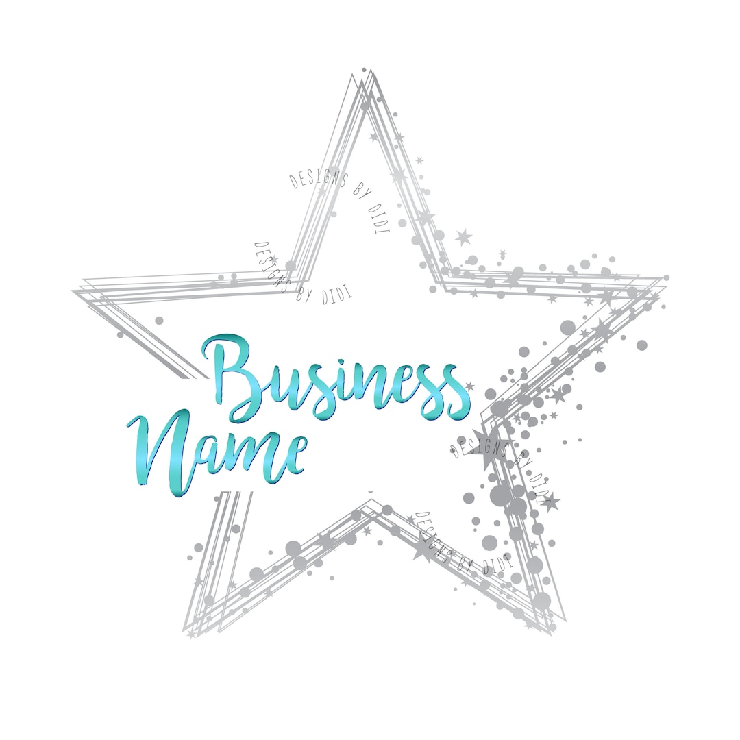 Star Silver Glitter Logo, Stars Sparkle Logo Design, Blue Silver Stars ...