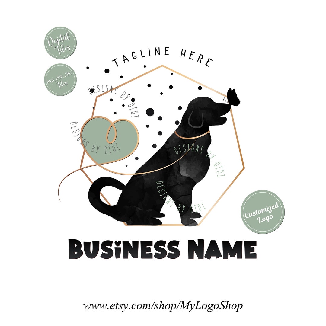 Dog Walker Logo, Pet Sitter Design, Dog Accessories Logo, Vet Business ...