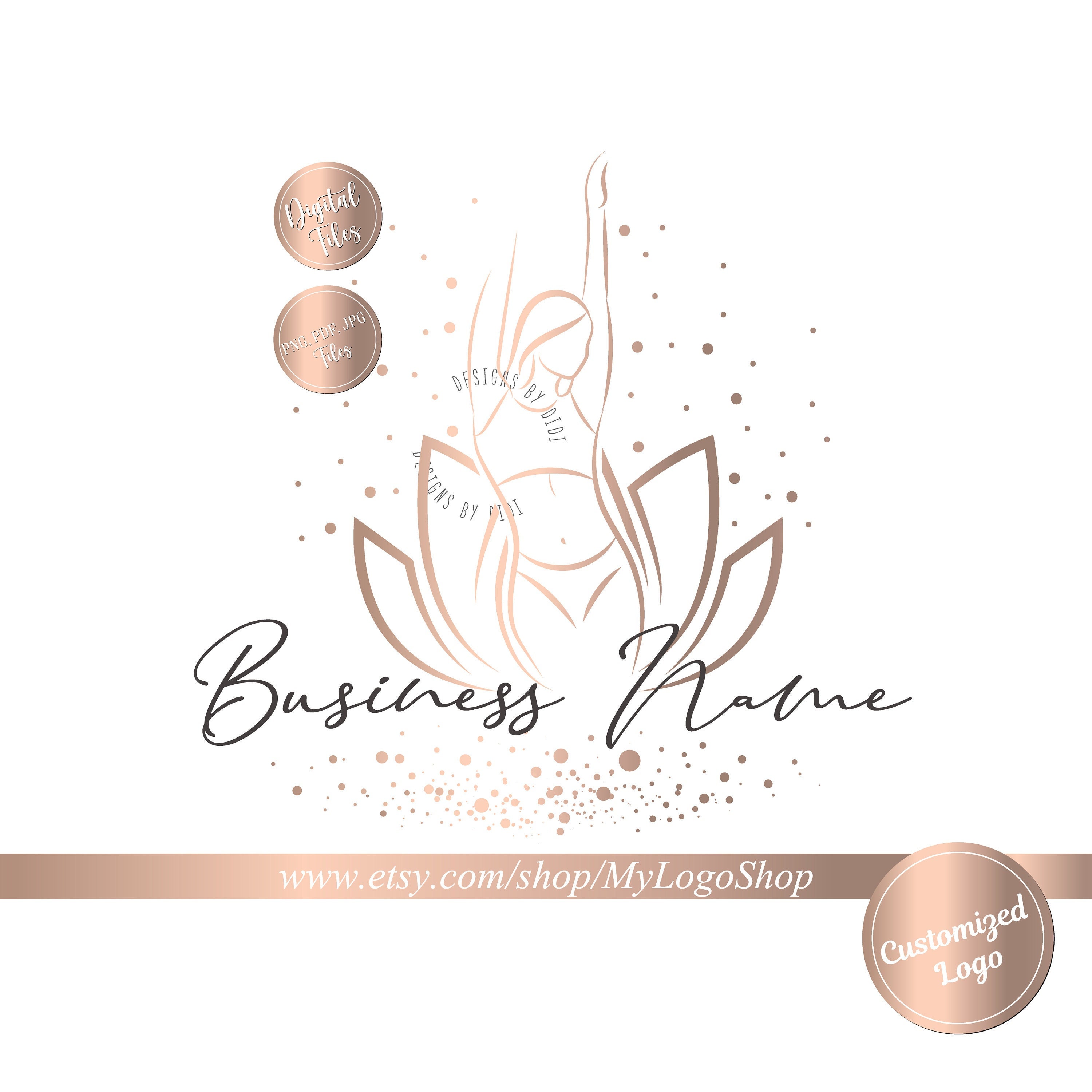 Healthy Body Logo Human Figure Slim Silhouette Vector Image