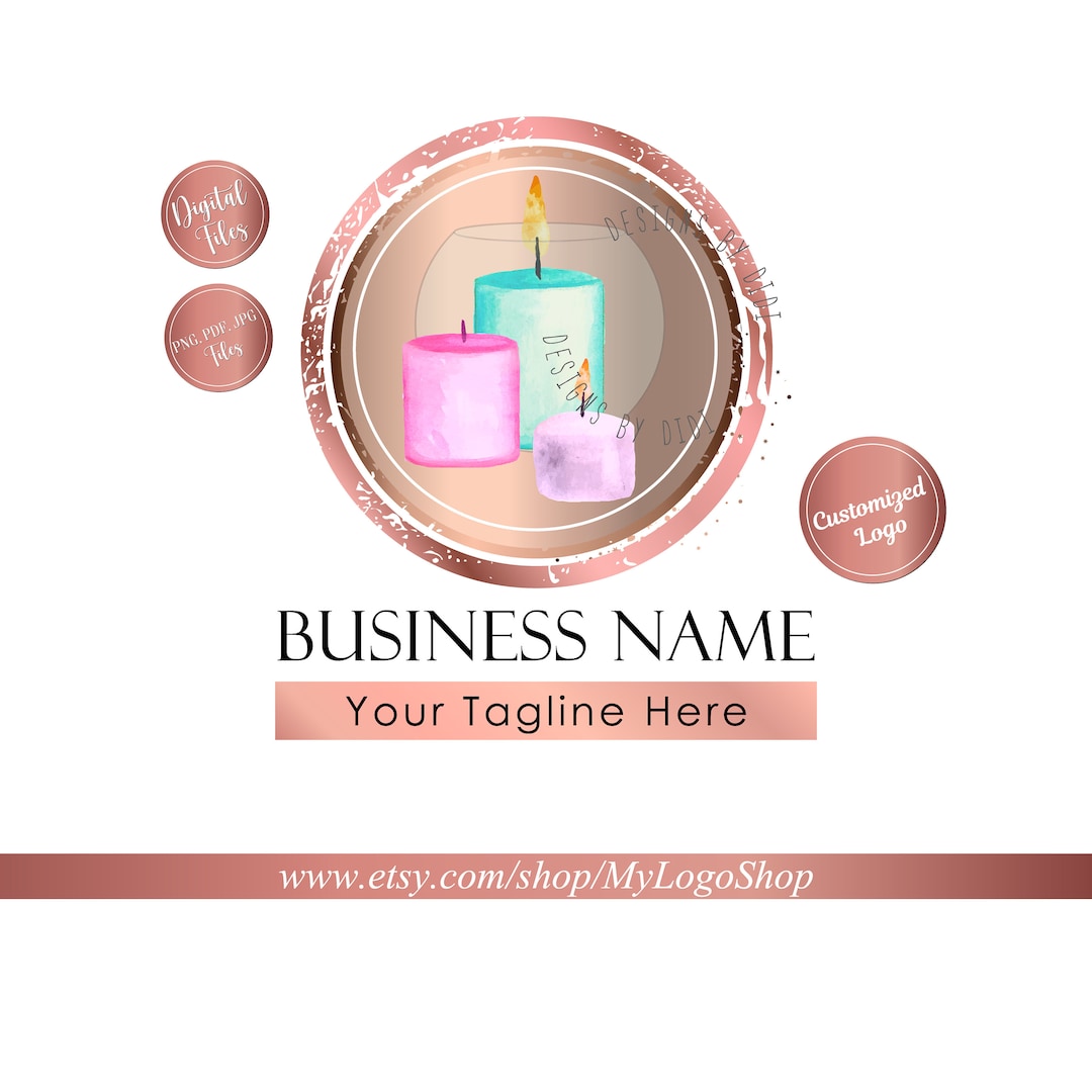 Candle Logo Design, Candle Decoration Shop, Scents Candle Logo, Candle ...