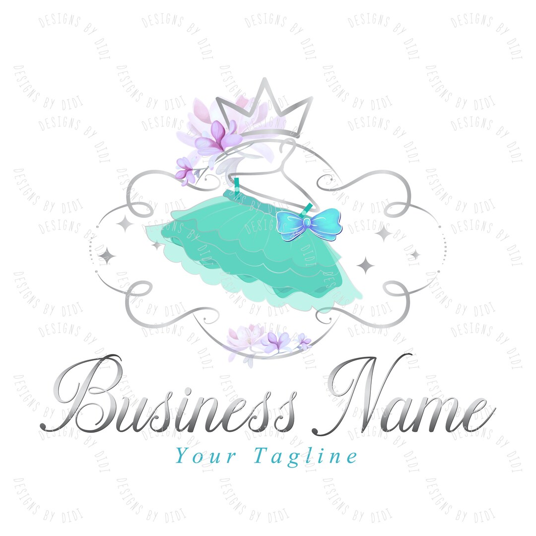 Tutu Custom Logo Design, Tutu Logo Girls, Tutu Skirt Bow Logo, Tutu ...