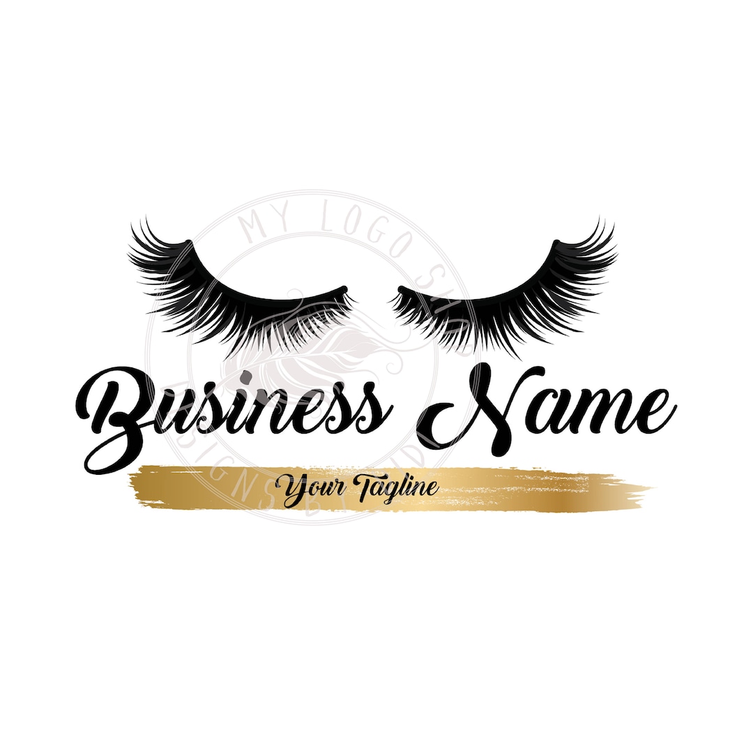 Lashes Logo, Custom Logo, Eyelash Logo, Cosmetics Logo, Makeup Artist ...