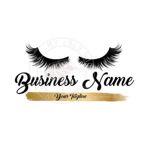 Lashes Logo, Custom Logo, Eyelash Logo, Cosmetics Logo, Makeup Artist ...