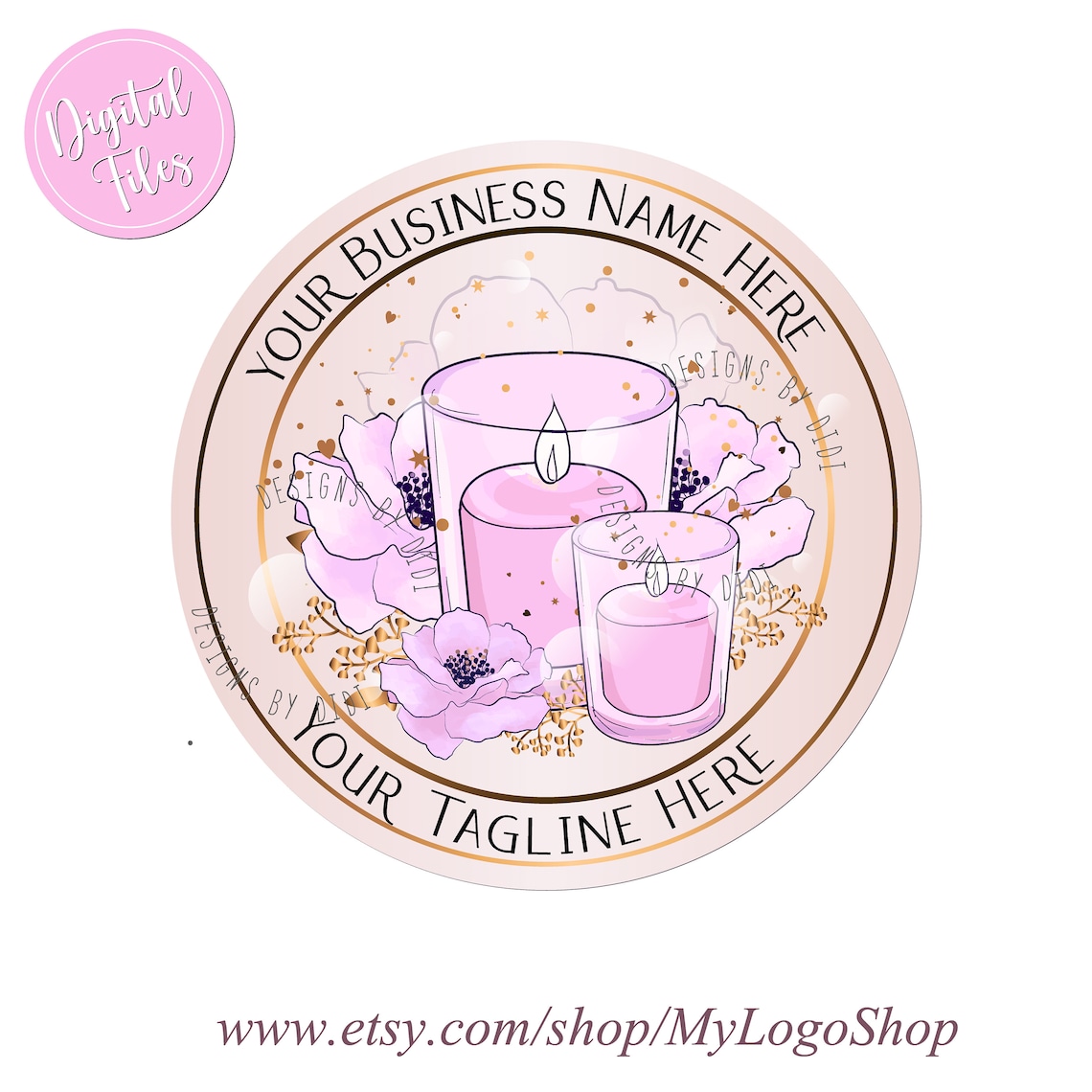 Candle Logo Design Scents Candle Logo Candle Business Logo - Etsy