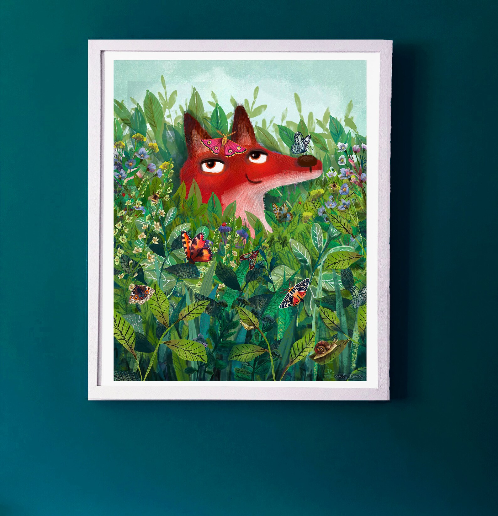 Flossie the Fox - Art Print - Colourful Illustrated Wall Art ...