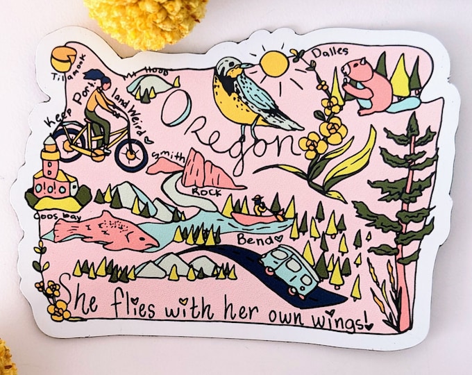 Oregon Magnet, Magnet, Portland Magnet, Bend Magnet, Refrigerator ...