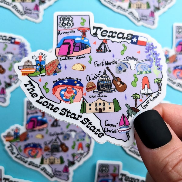 Texas Sticker - Etsy