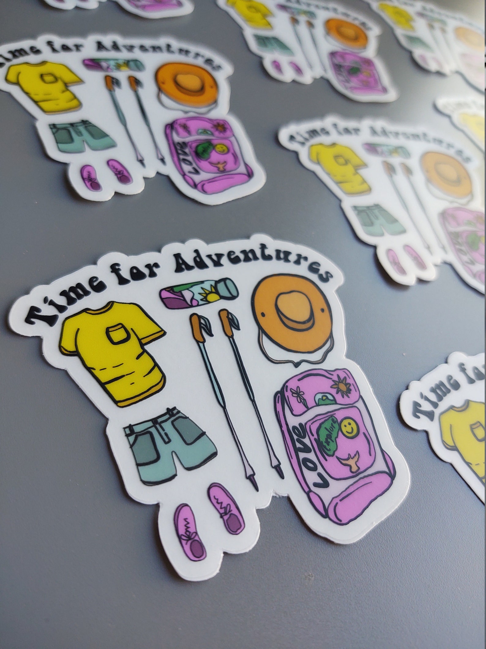 Hiking Sticker Laptop Sticker Car Decal Hiking Decal Hiker - Etsy