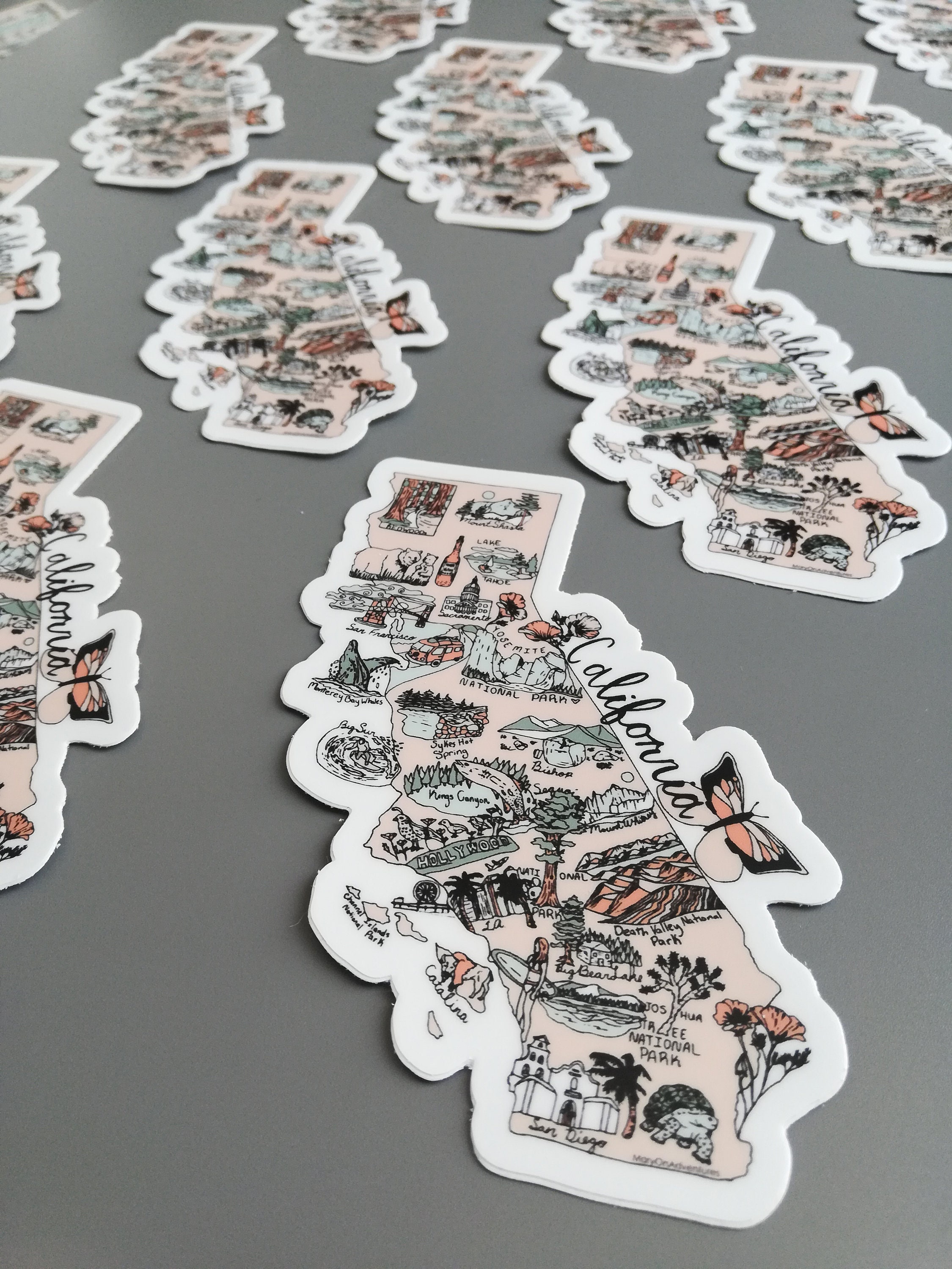 California Sticker Vinyl Sticker Laptop Sticker Car | Etsy