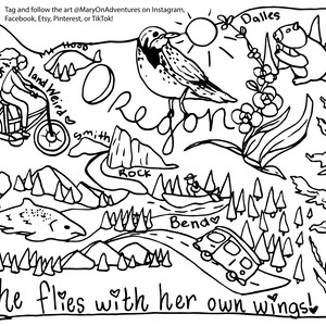 Portland Oregon Coloring Page Coloring Pages