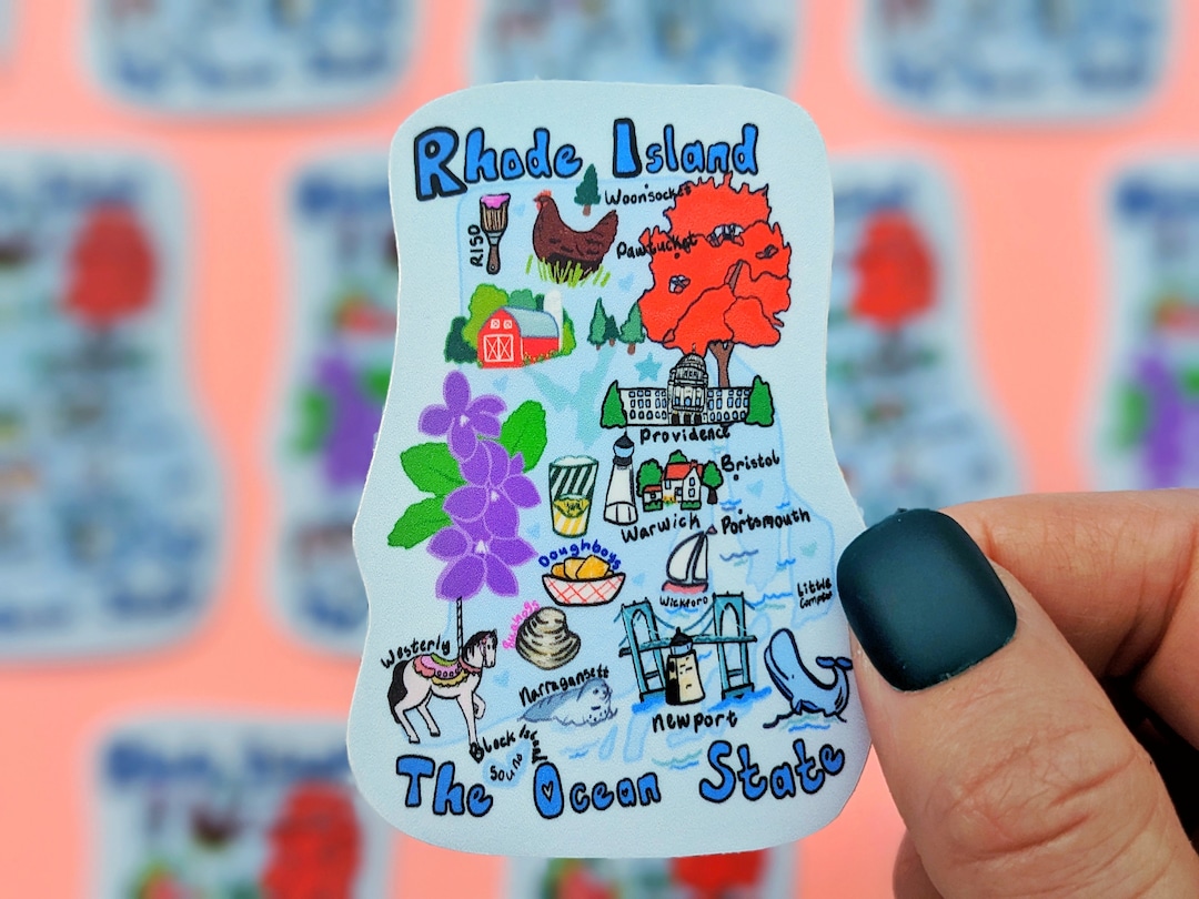 Rhode Island Sticker, Providence Sticker, Newport Sticker, Laptop ...