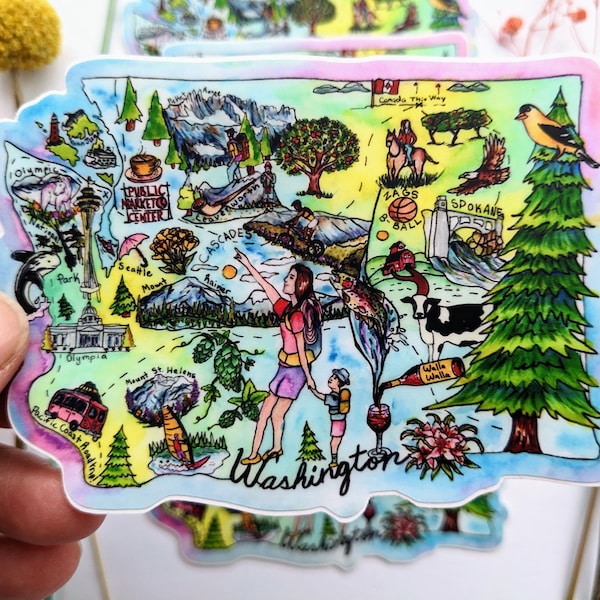 Washington Sticker - Etsy