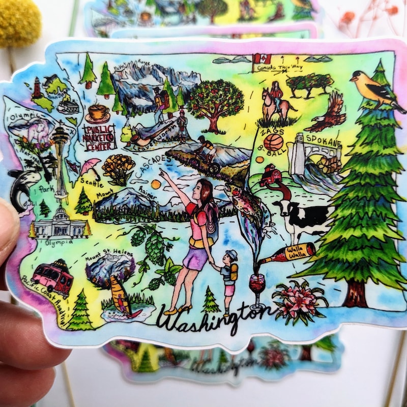 Washington Sticker - Etsy