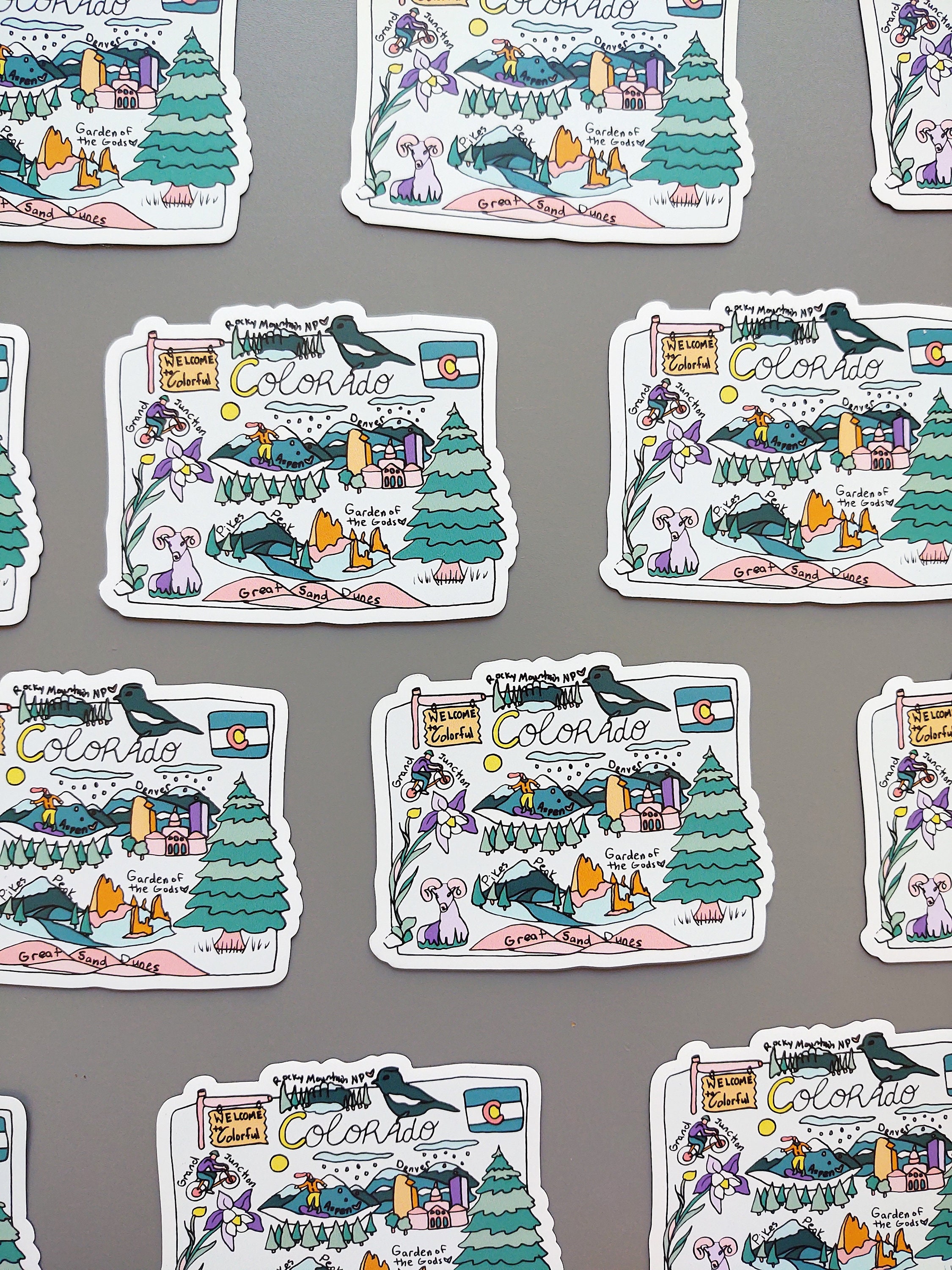 Colorado Magnet, Magnet, Denver Magnet, Boulder Magnet, Refrigerator ...