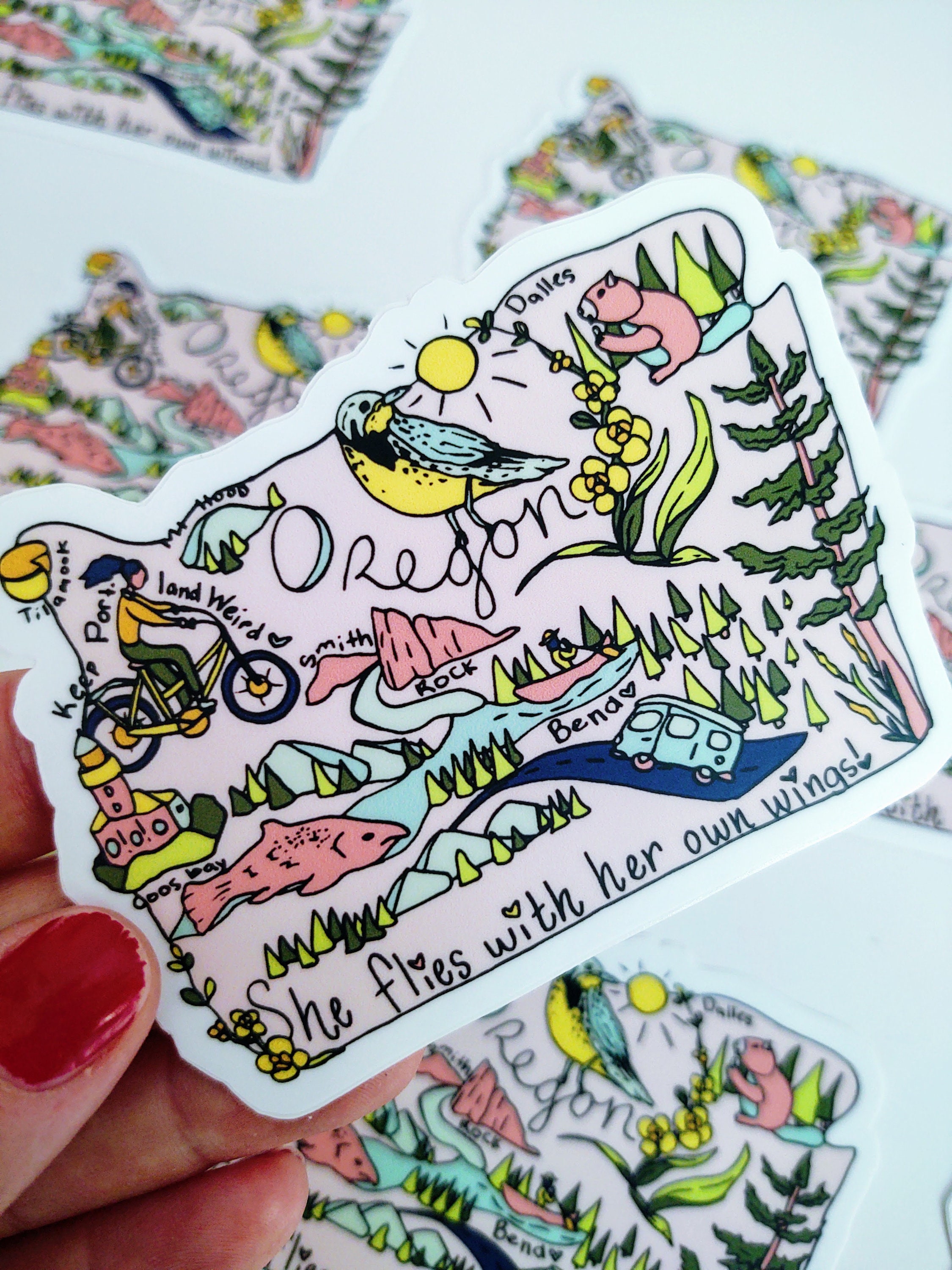 Oregon Sticker Vinyl Sticker Portland Sticker Decal Laptop - Etsy