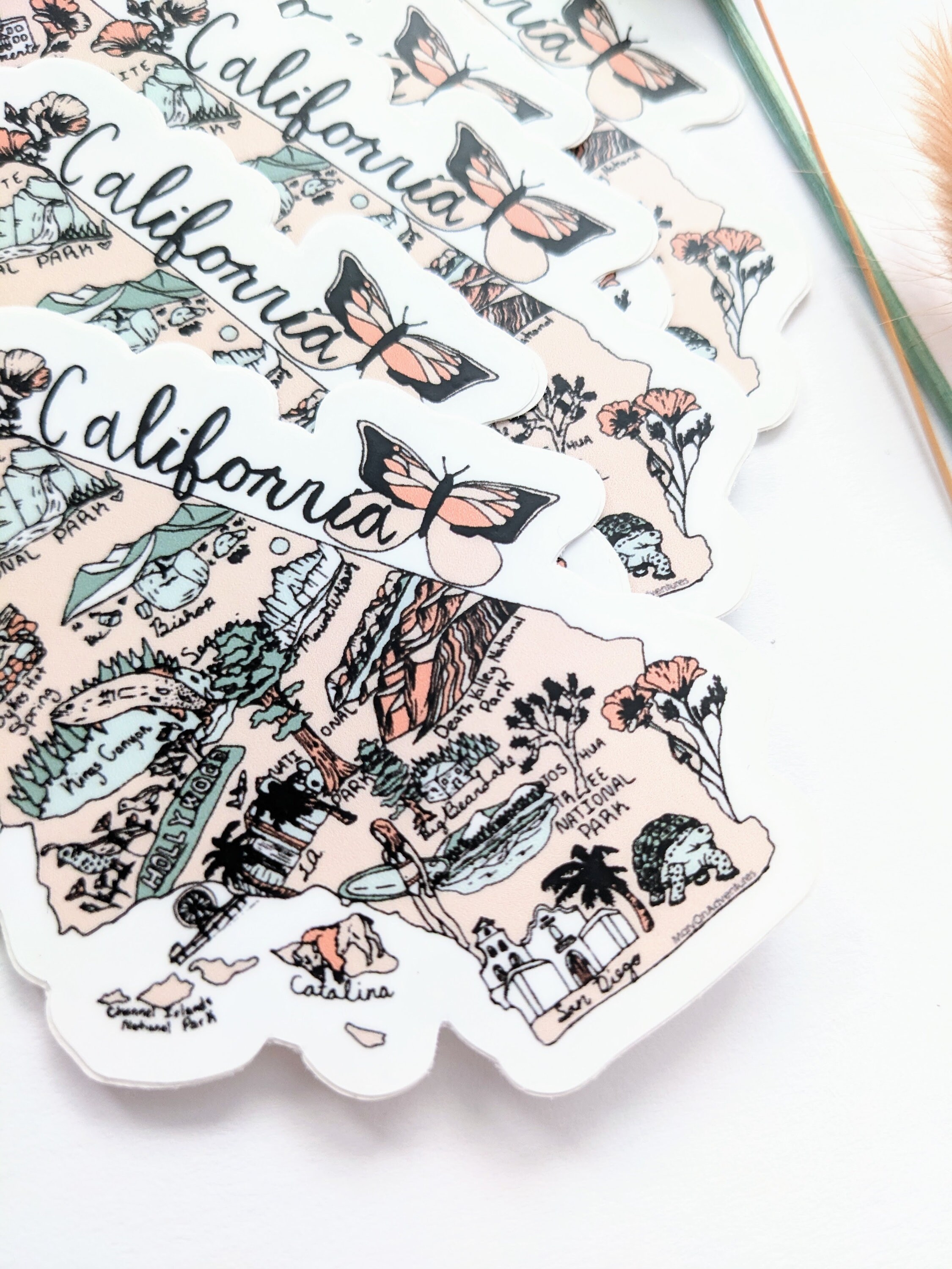 California Sticker Vinyl Sticker Laptop Sticker Car - Etsy