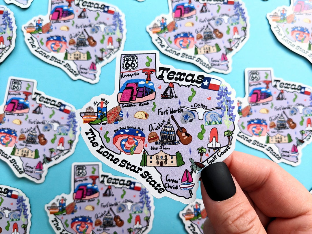 Texas Magnet, Refrigerator Magnet, Houston Magnet, Austin Magnet, Texas ...