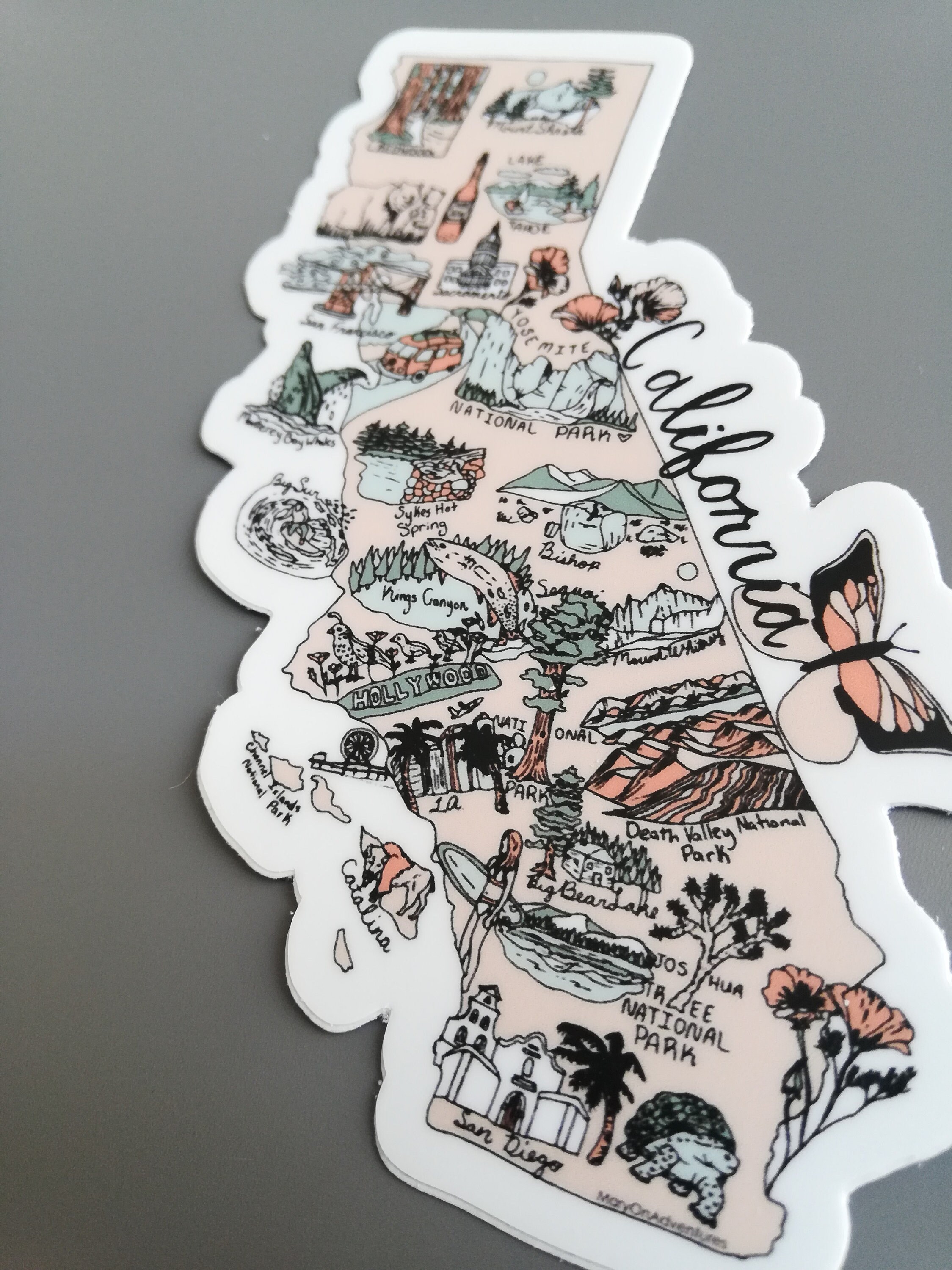 California Sticker Vinyl Sticker Laptop Sticker Car | Etsy