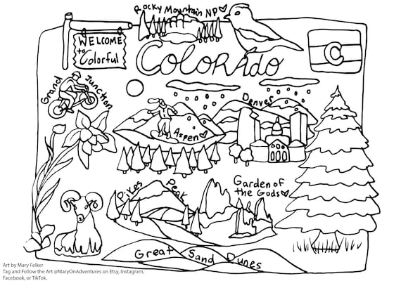 Colorado Sheets Coloring Pages