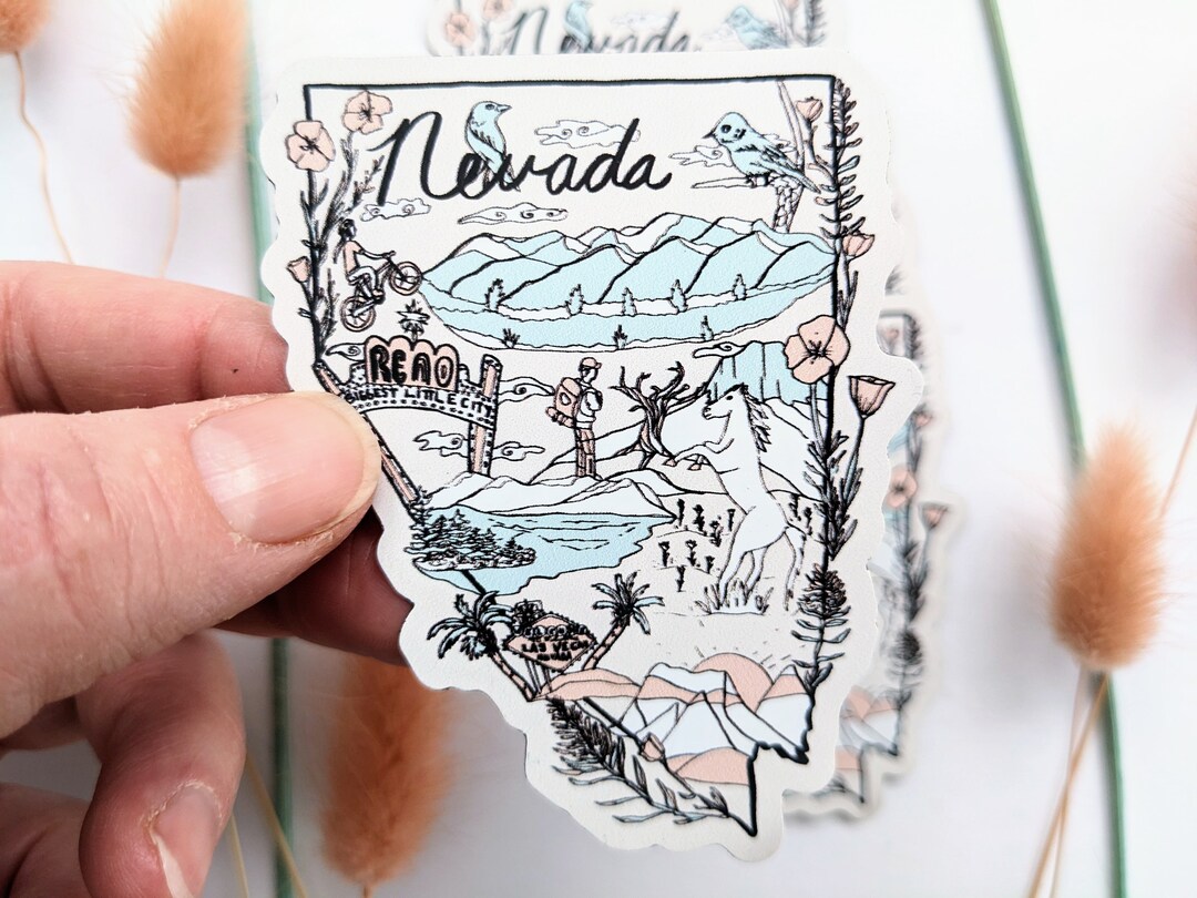 Nevada Magnet, Magnet, Vegas Magnet, Reno Magnet, Refrigerator Magnet ...