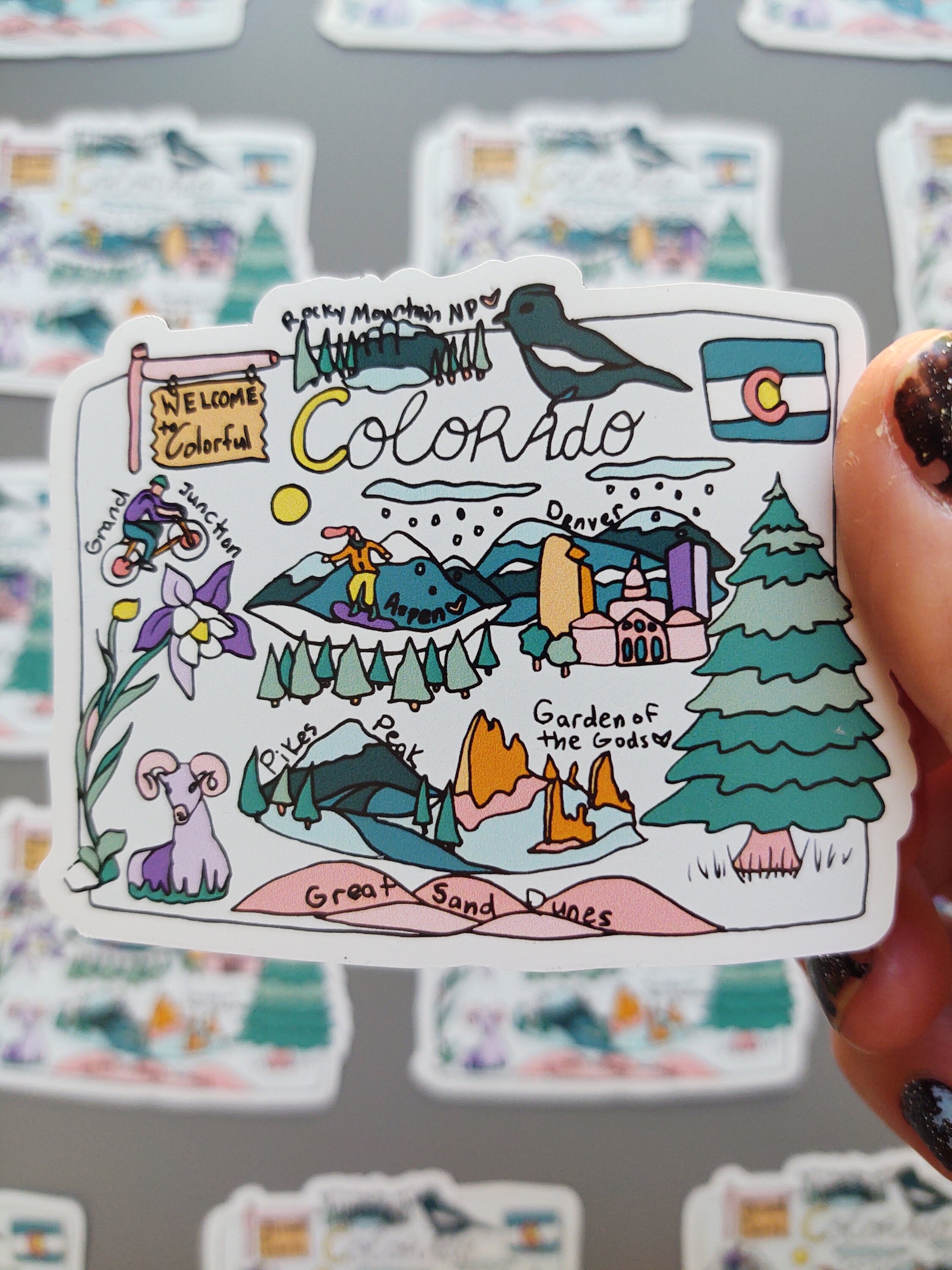 Colorado Magnet, Magnet, Denver Magnet, Boulder Magnet, Refrigerator ...