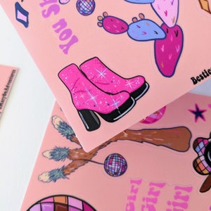 Disco Themed Sticker Sheet, Disco Stickers, Disco Desert Stickers ...