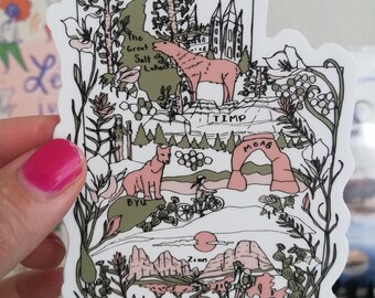Salt Lake City Sticker - Etsy