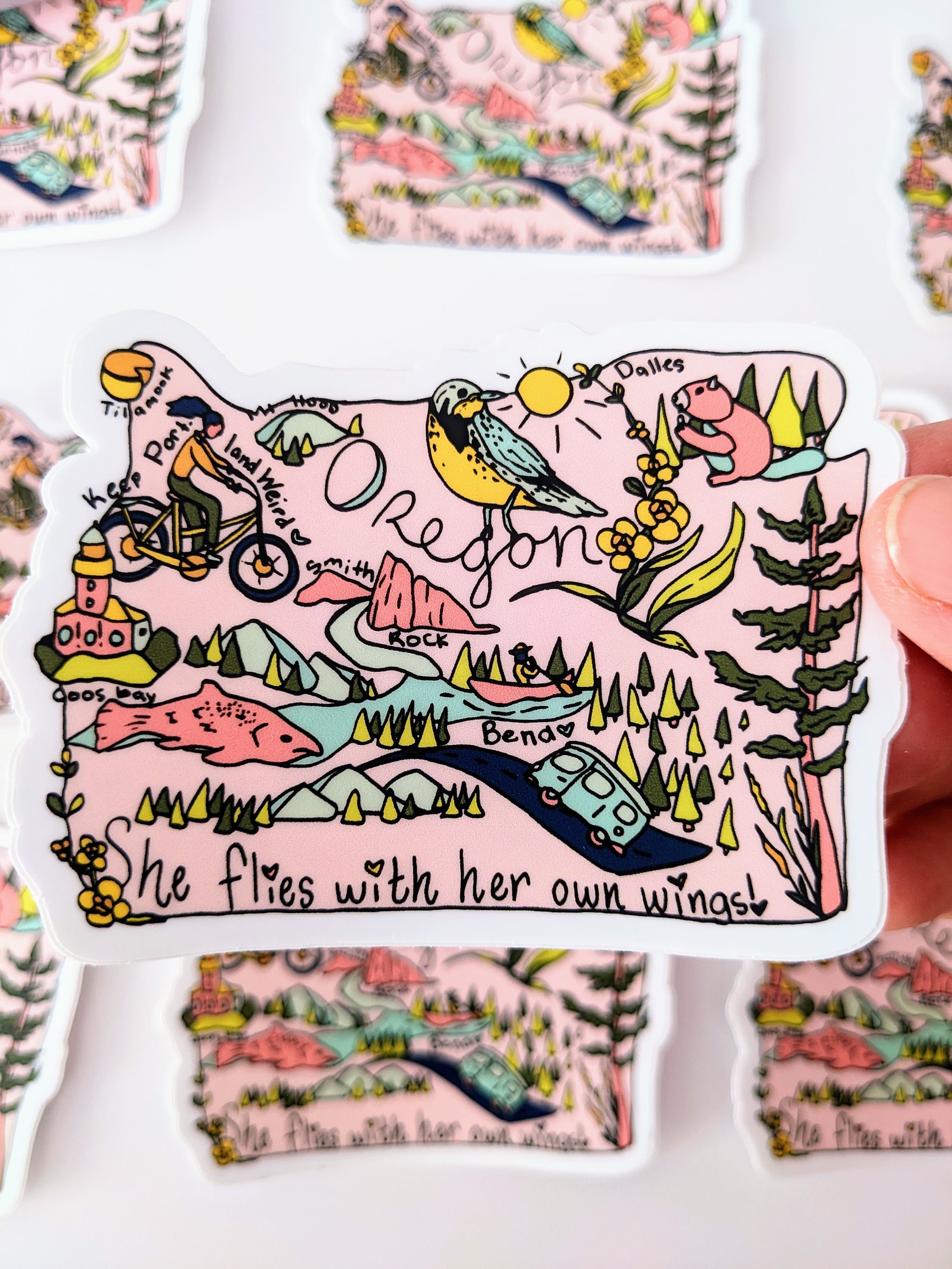 Oregon Sticker, Vinyl Sticker, Portland Sticker, Decal, Laptop Sticker ...