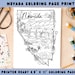 Arizona Coloring Page Map, Arizona Digital Download, Arizona Coloring ...