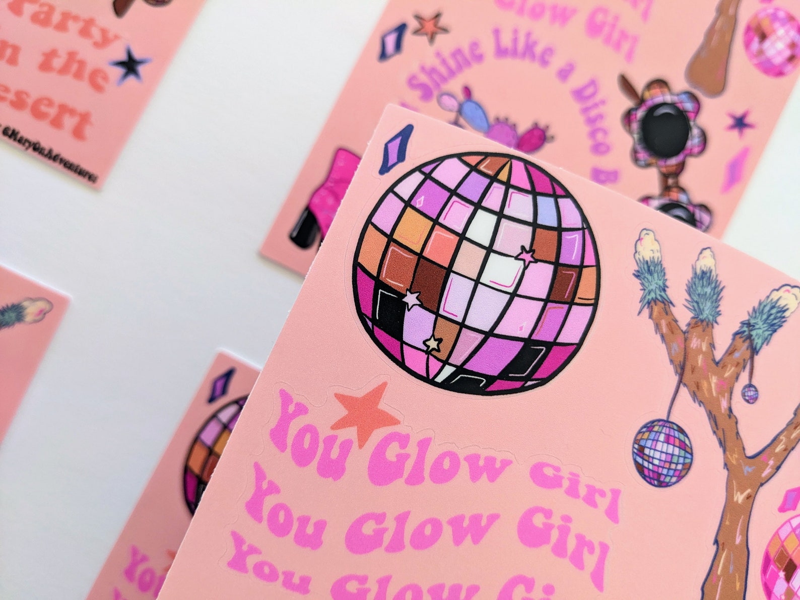 Disco Themed Sticker Sheet Disco Stickers Disco Desert - Etsy